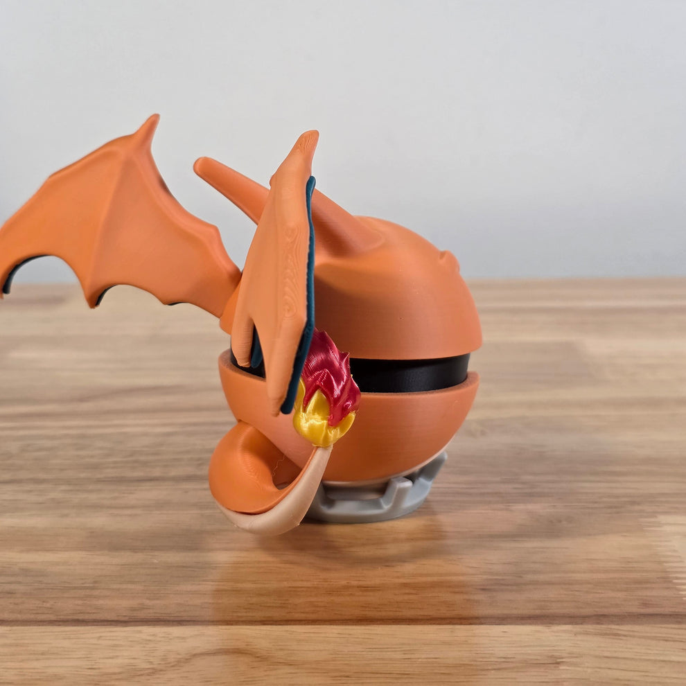 Charizard Poke Ball | 3D Printed Display Ball – 3DbyDee